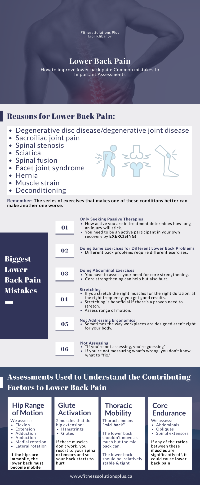How to Improve Lower Back Pain: Commmon Mistakes to Useful Tests